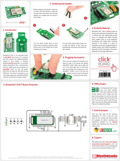 bluetooth 2 click manual v100 pdf bluetooth electrical engineering