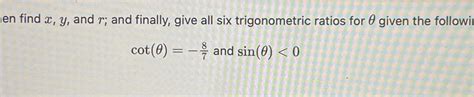 solved find x y ﻿and r and finally give all six
