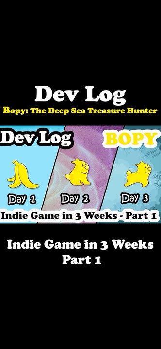 game dev xp indie game in 3 weeks bopy part 1 shorts devlog