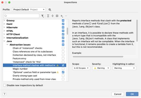 Code Inspections IntelliJ IDEA