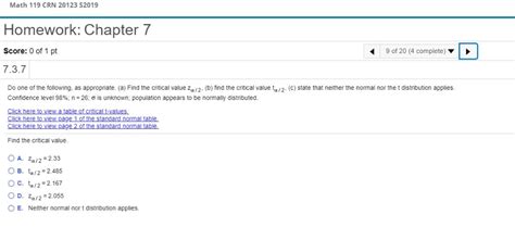 Solved Math 119 Crn 20123 S2019 Homework Chapter7 1 9 Of 20