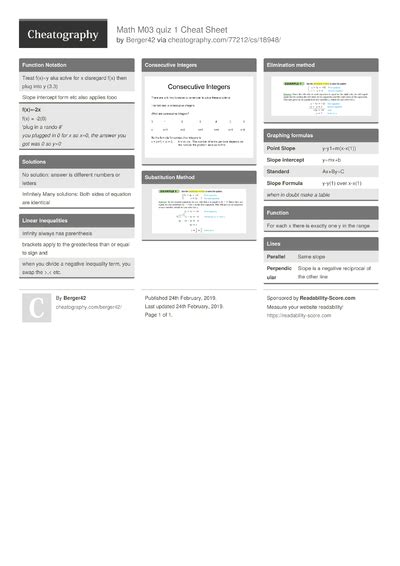 Cheat Sheets From February 2019 Cheat Sheets For Every Occasion