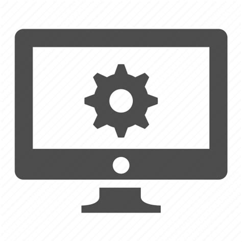 Cog Computer Configuration Monitor Screen System Icon