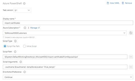 Using Keyvault Certificates In Azure Devops