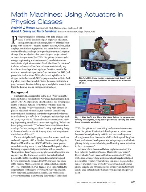 pdf math machines using actuators in physics classes