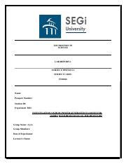 Physics Lab Report Docx FOUNDATION IN SCIENCE LAB REPORT SUBJECT PHYSICS SUBJECT CODE