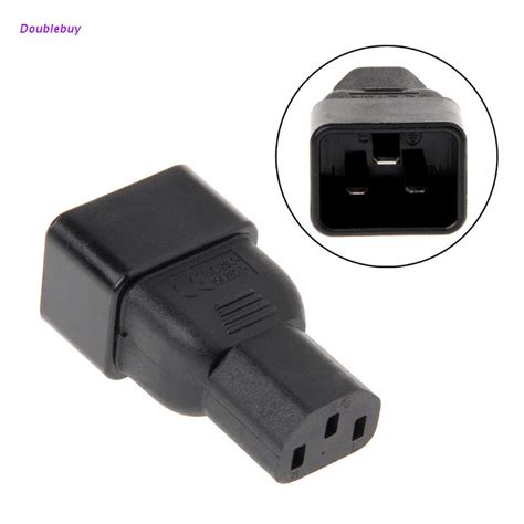 Doublebuy Iec 320 C20 3 Pin Male To C13 3 Pin Female Plug Power Supply Converter Adapter