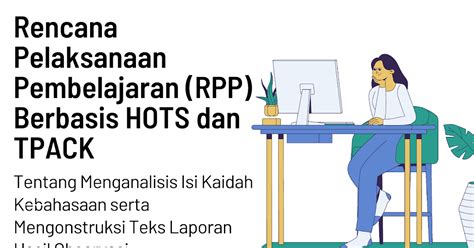 Pendekatan TPACK Dalam Pembelajaran Teks LHO Contoh RPP PDF Omah Sinaoe