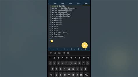 Python Turtle Graphic Design😜😜🥰🥰 Python Coding Status 😍😜 Shorts
