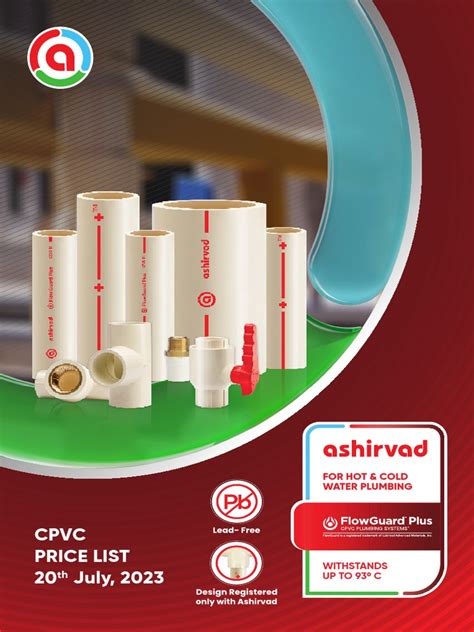 Ashirvad Cpvc Pricelist 20 Jul 23 Pdf Pipe Fluid Conveyance