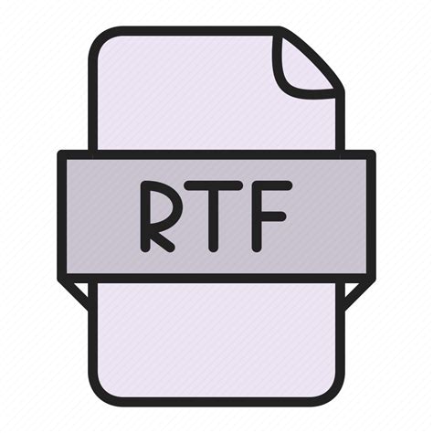 File Rtf Icon Download On Iconfinder On Iconfinder
