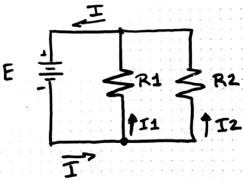 Hand Drawn Parallel Resistive Circuit Schematic Showing Current Flow Download Scientific Diagram