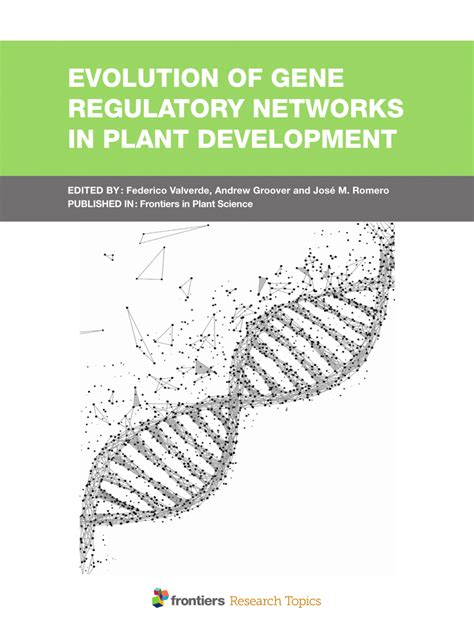 Pdf Evolution Of Gene Regulatory Networks In Plant Development