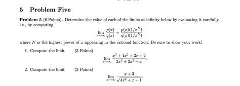 solved 5 ﻿problem fiveproblem 5 6 ﻿points ﻿determine the