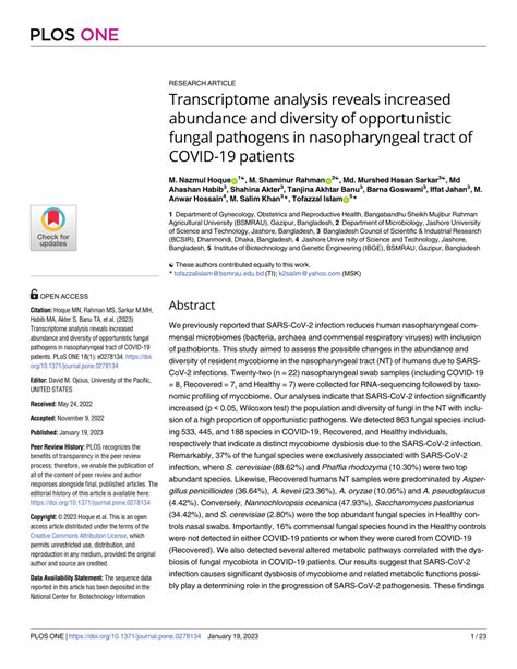 Pdf Transcriptome Analysis Reveals Increased Abundance And Diversity