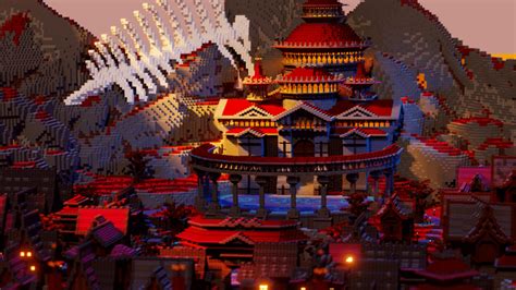Awesome Mega Spawn I Built And Rendered R Minecraftbuilds