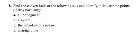 Solved Find The Convex Hulls Of The Following Sets And Chegg