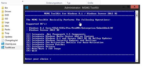 msmg toolkit für windows 8 1 und windows 10 seine eigene windows 8 1