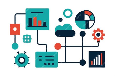 premium vector machine learning graphics data analytics amp algorithm