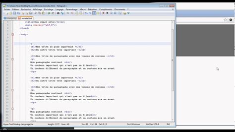 html5 css3 basics les balises texte youtube
