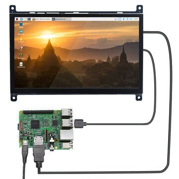 Raspberry Pi Raspberry Pi B LCD Capacitive Touch Screen Inch HDMI HD Display USB Drive Free