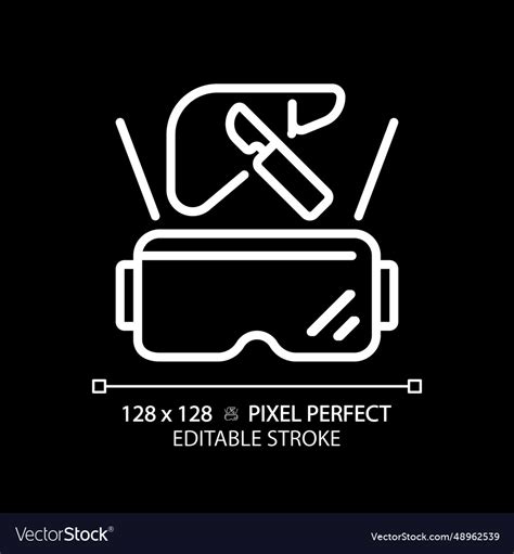 2d Thin Linear White Futuristic Device And Vr Vector Image