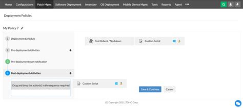 Deployment Policies Pre And Post Deployment Settings