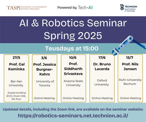 tech ai technion artificial intelligence hub ai and robotics seminar