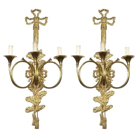 Large Pair Classical 19th Century Ormolu Wall Lights For Sale At 1stdibs