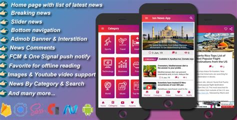 ion news a ionic news app with asp mvc web api code market