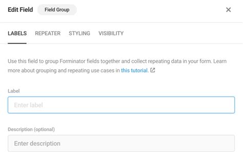 it s here new forminator field grouping and repeater option is now