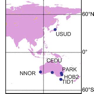 Distribution Map Of Six Stations Selected Each Station Is Externally Download Scientific