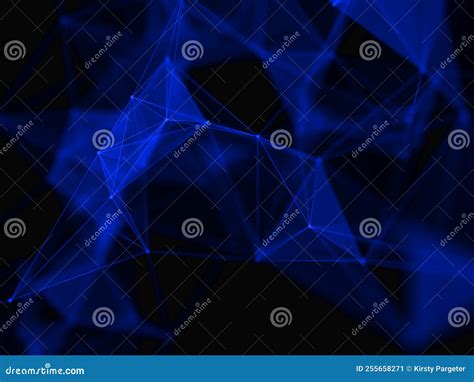 3d Modern Background With Low Poly Plexus Design Stock Illustration Illustration Of Move