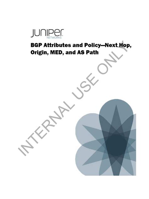 Bgp Attributes And Policy Nexthop Origin Med Aspath Pdf Routing Wide Area Network