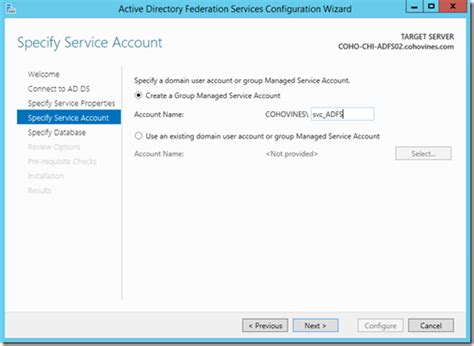 Install The First Active Directory Federation Services Farm Member