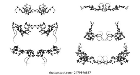 Selection Large Elements Creating Patterns On Stock Vector Royalty