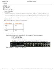 Networking Lab Report Patch Cable Connections Configuration Course Hero