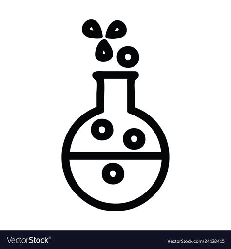 Science Experiment Icon Royalty Free Vector Image