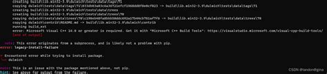 Pip提示microsoft Visual C 140 Or Greater Is Required Get It With Microsoft C Build Tools 的