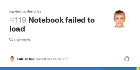 Notebook Failed To Load Issue 119 Jupyter Jupyter Drive GitHub