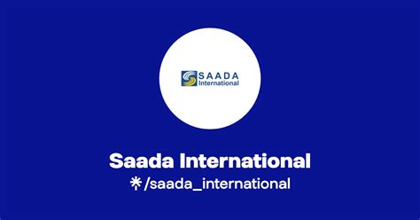 Saada International Instagram Facebook Tiktok Linktree