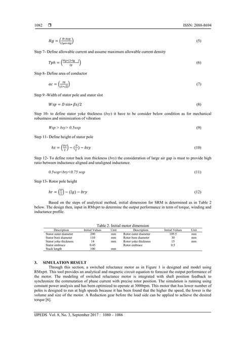 Switched Reluctance Motor Initial Design For Electric Vehicle Using Rmxprt Pdf Green