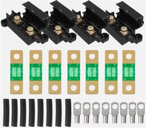Midi Fuse Kit 4 Ans Holder 7 X 30 40 50 Amp Fuses To Suit Redarc Bcdc Dual Battery 30a