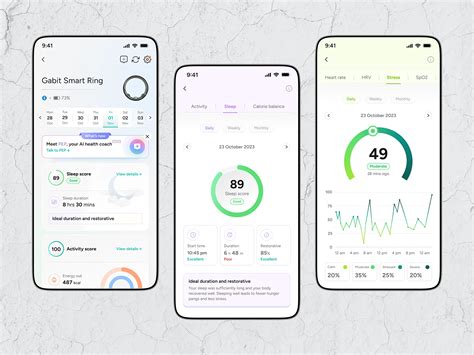 Smart Ring App Ui Ux Design Behance