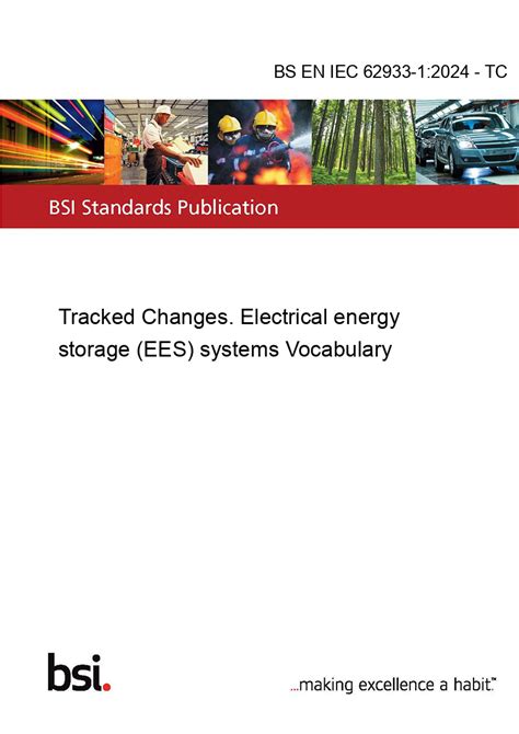 BS EN IEC TC Tracked Changes Electrical Energy Storage