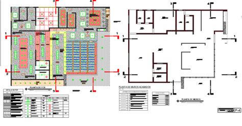 House Plan Detail 2d View Cad Construction Unit Layout File In Dwg Format