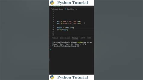 Unpacking And Merging Python Dictionaries Python Tutorial Youtube