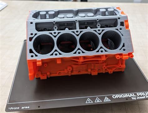 Finished Ls3 Block In Two Colors R Prusa3d