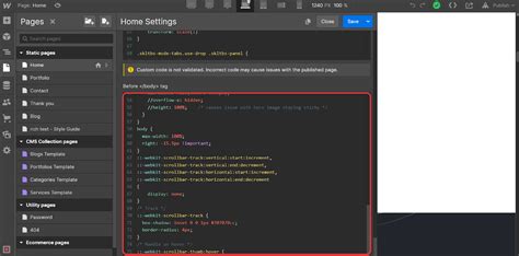 How To Add Custom CSS And JavaScript Code In Webflow